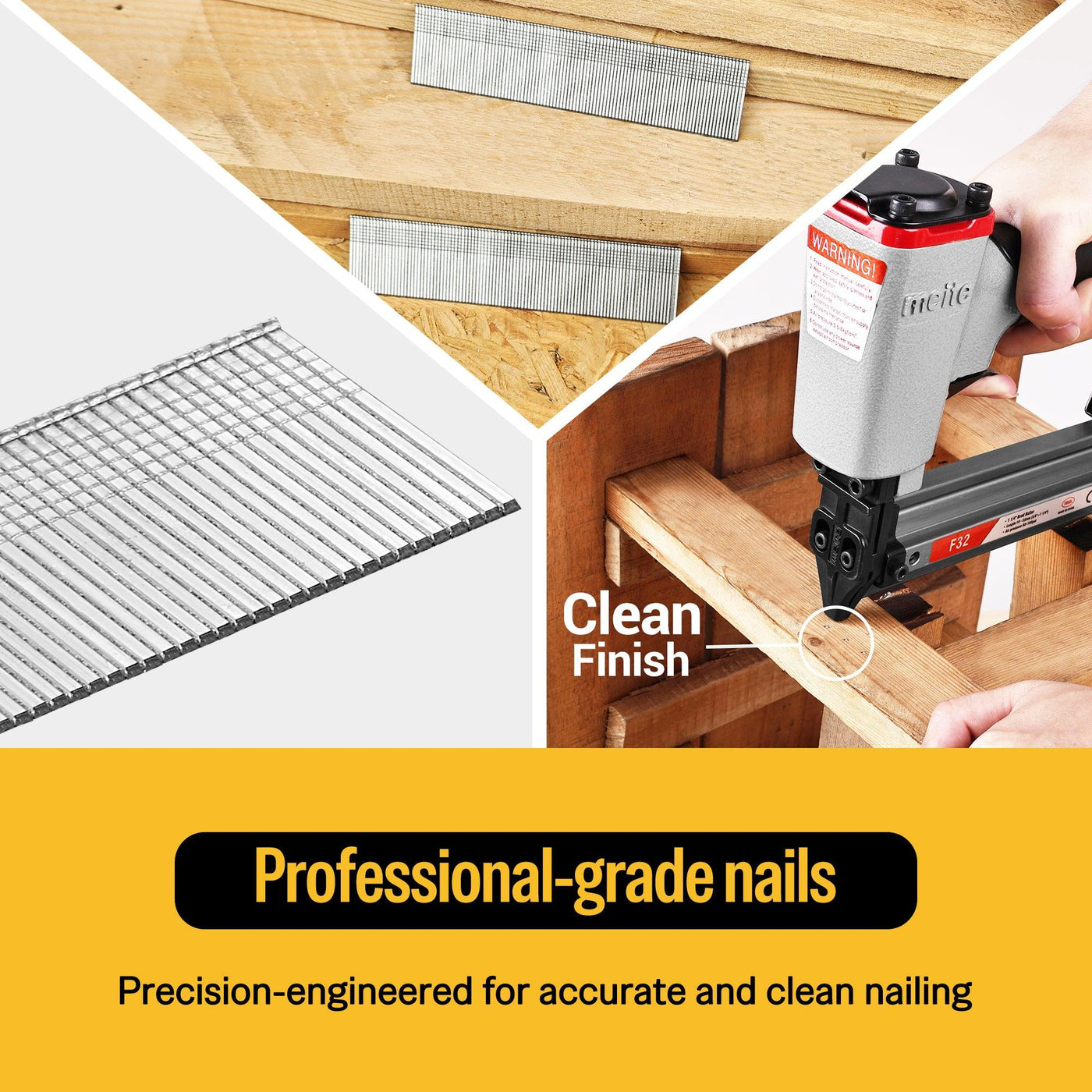 Meite USA 18Ga Galvanized Brad Nails for Furniture and Home Improvement ...