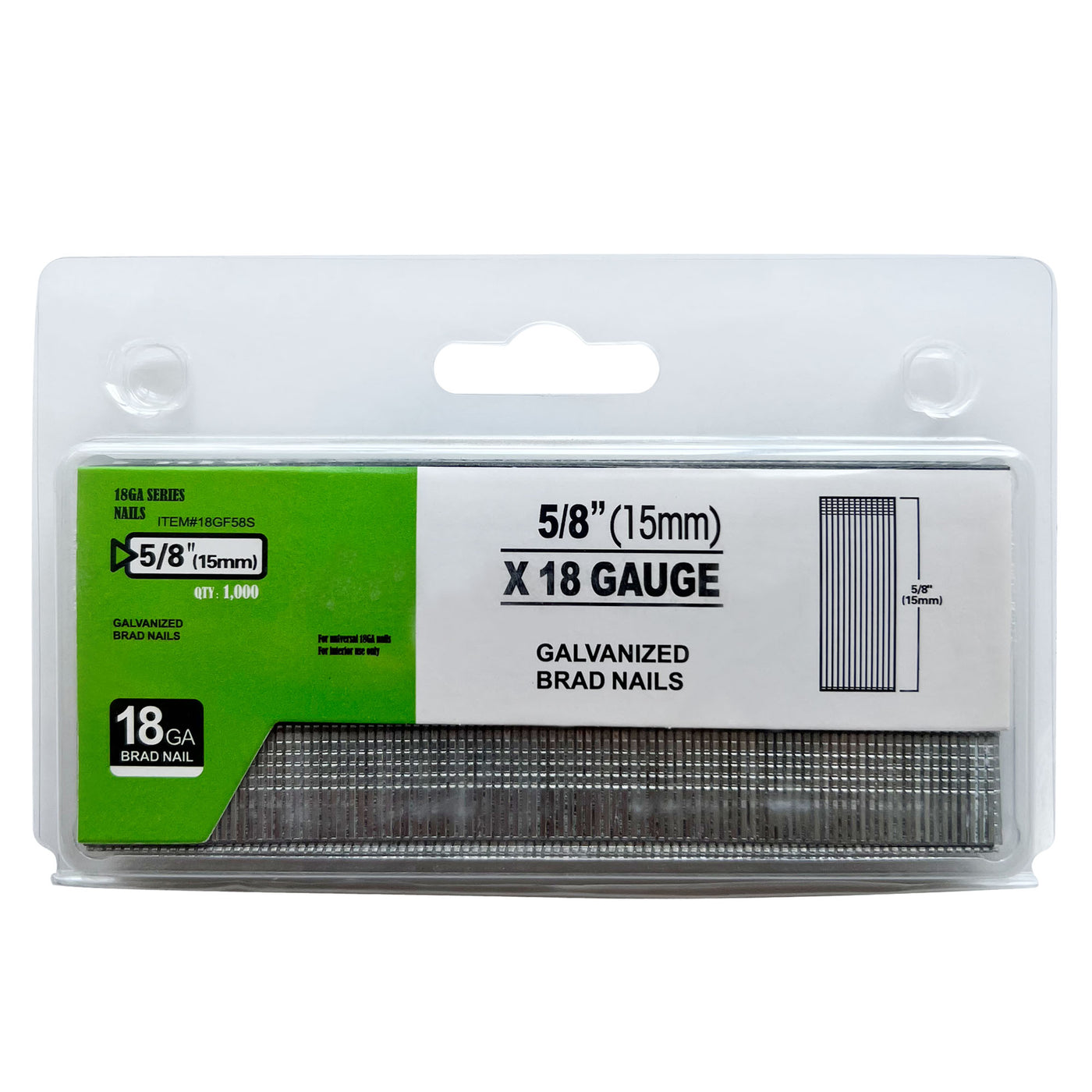 18 Gauge Brad Nail 1/2" to 2" Industrial Galvanized Nails | Meite USA ...